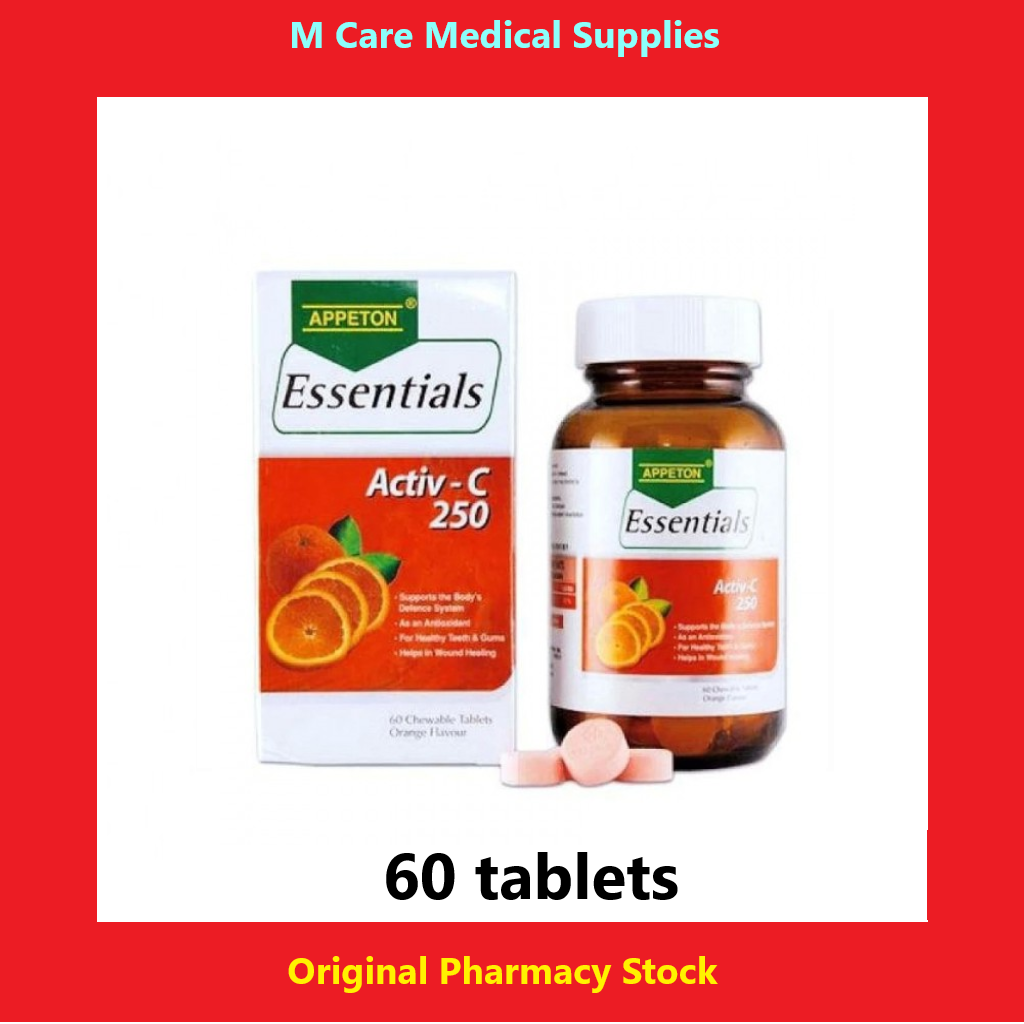 Appeton Essentials Activ-C - Orange (250mg x 60's) | Lazada