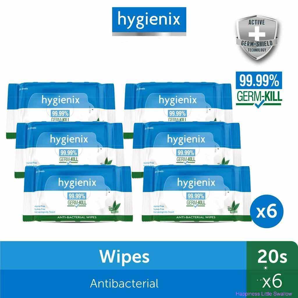 Hygienix Antibacterial Wipes 20 sheets | Lazada