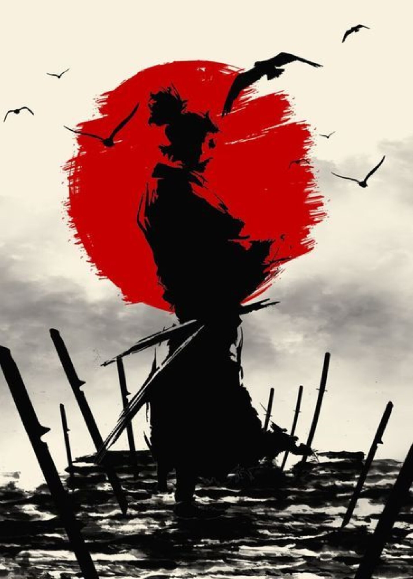 Anime Character Japan Samurai Art Kendo Poster Mural Print Canvas ...