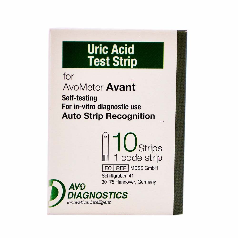 AvoMeter Uric Acid Test Strip 10's | Lazada