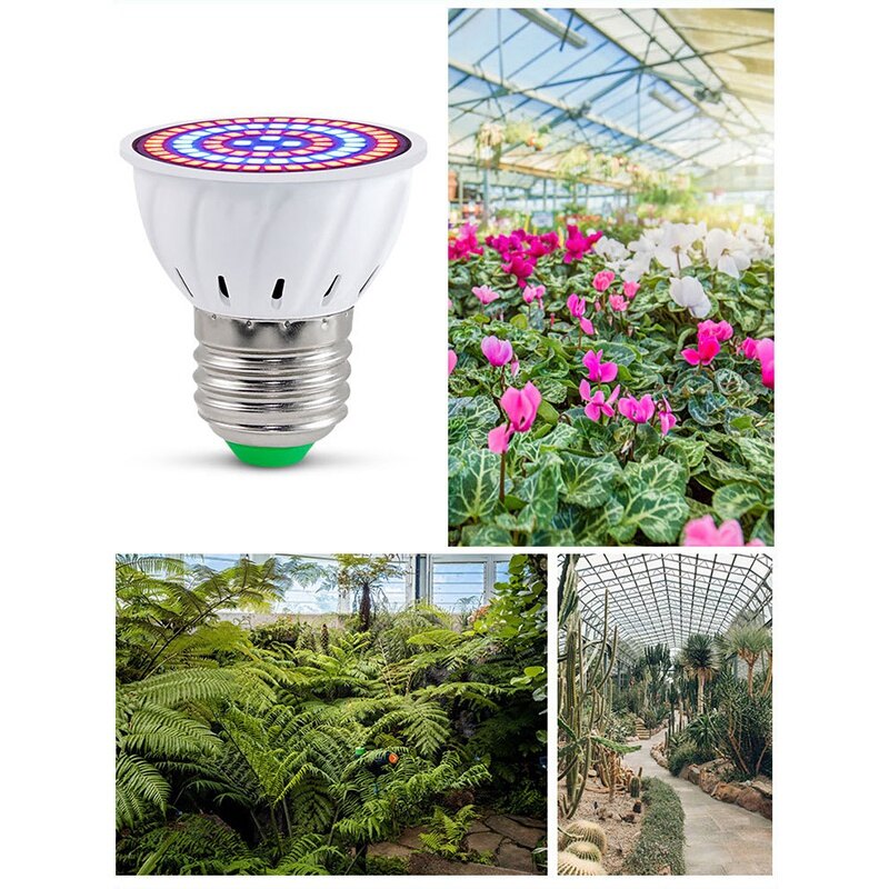 E27 80 Leds Plant Grow Lamp Led Full Spectrum Growth Light Bulbs ...