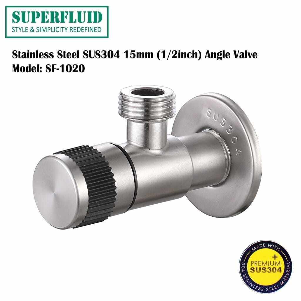 Stainless Steel SUS304 15mm (1/2inch) Angle Valve SF-1020 | Lazada