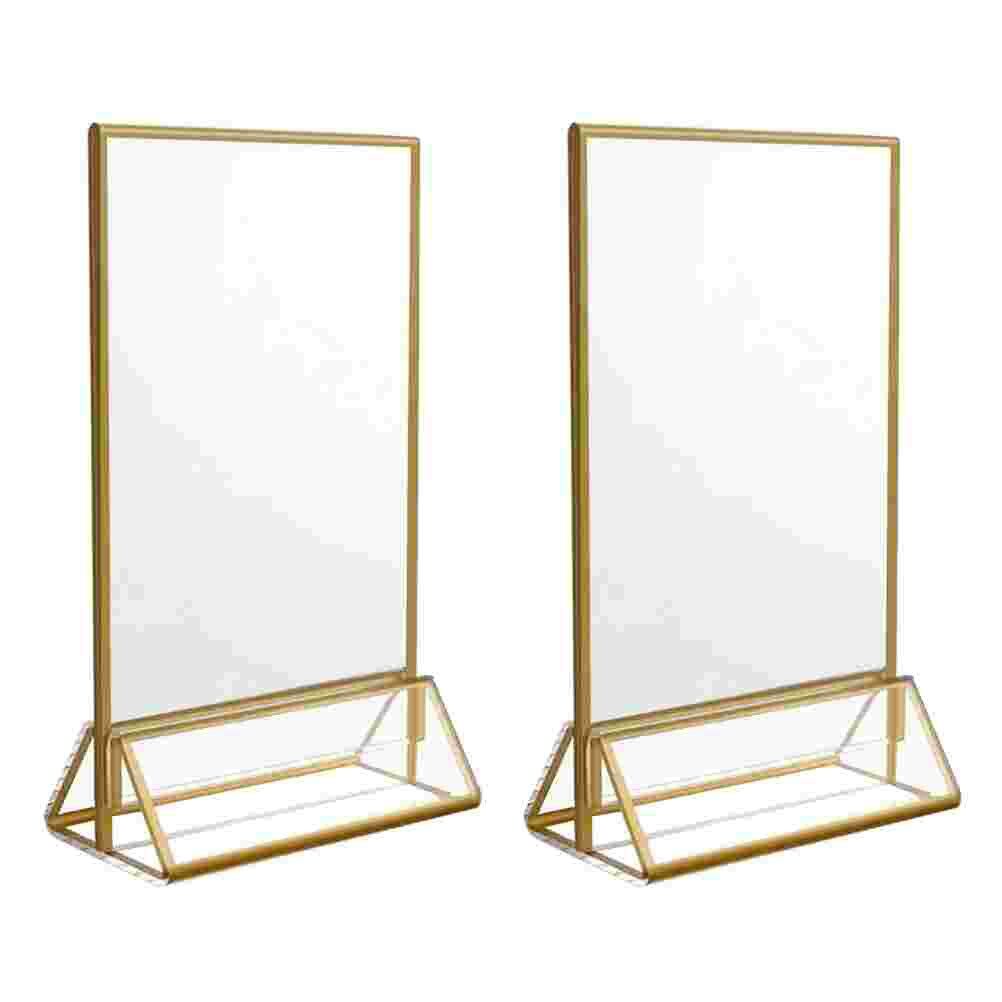 Holder Table Stand Sign Display Menu Holders Frame Clear Stands Desk ...
