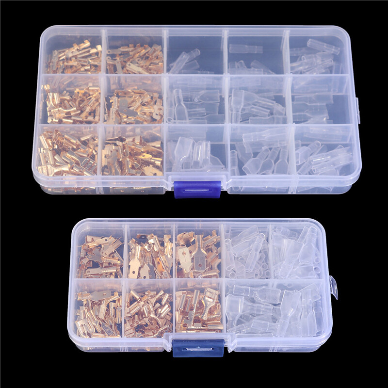 150/210/270/315Pcs 2.8/4.8/6.3MM Insulated Male Female Wire Terminals ...