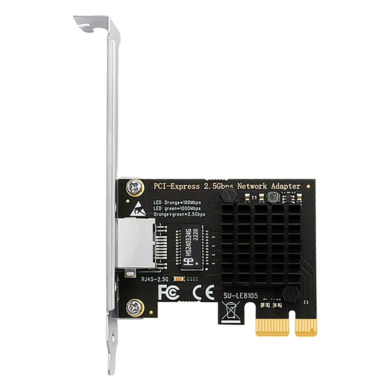 1 Piece PCI Express Network Card RTL8125BG Chip 2.5G Gigabit Ethernet ...