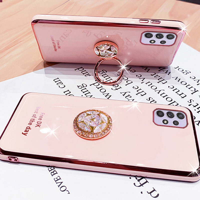 QAWSEDR ชุบสำหรับ Samsung A52 A72 A32 A71 A51 4G กล้องปลอกซิลิโคนนุ่ม ...