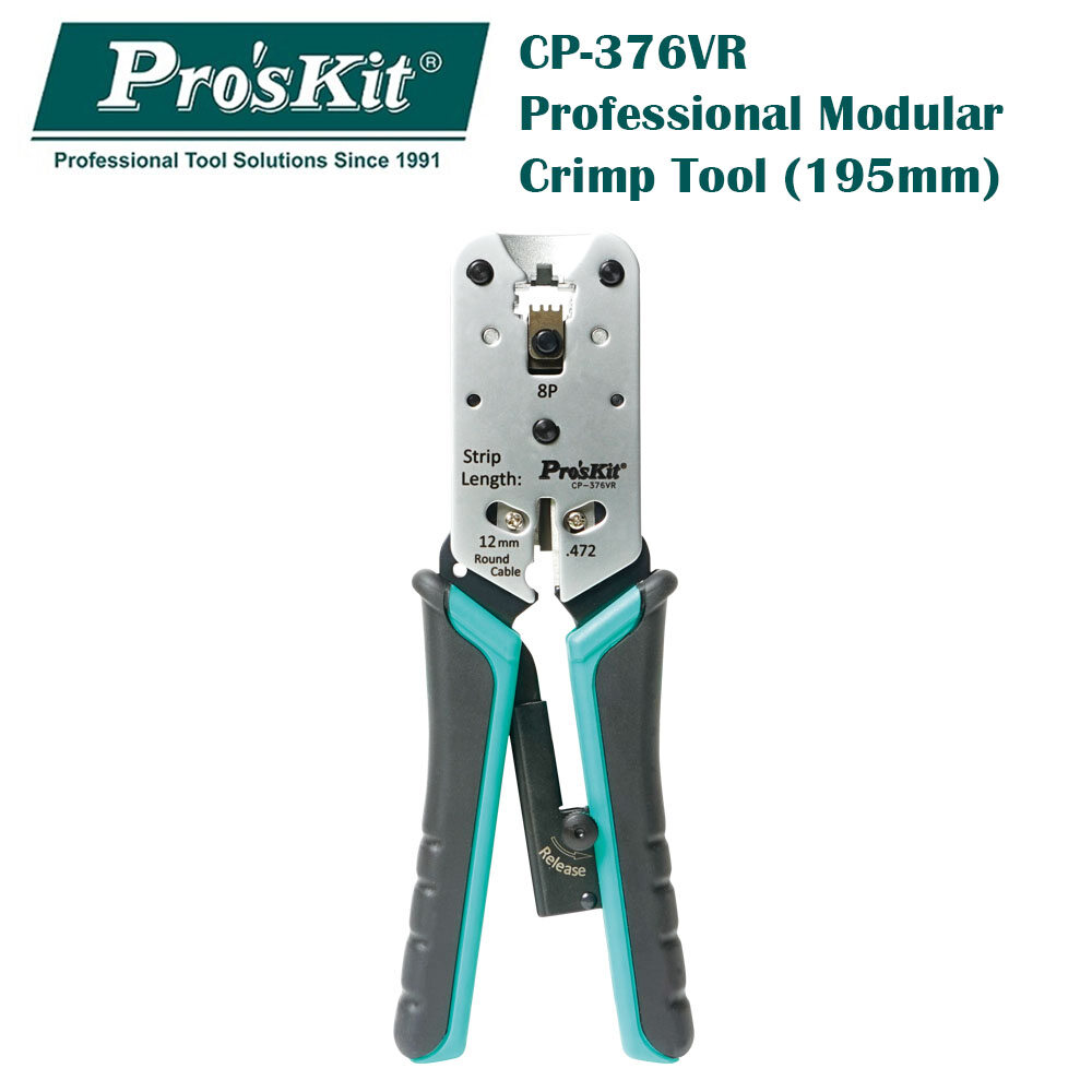 Pro'sKit CP-376VR Modular Stripping Cutting Crimping Tool Crimper RJ45 ...