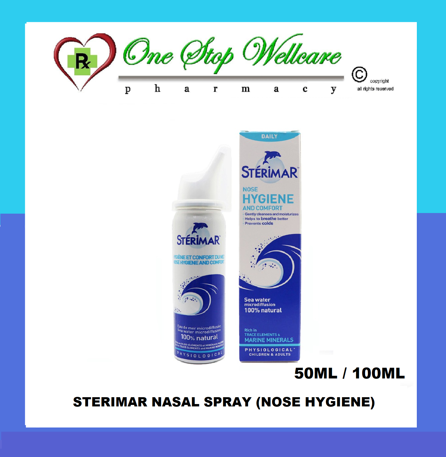 STERIMAR ADULT NASAL HYGIENE / STERIMAR BABY NASAL SPRAY (50ML / 100ML ...