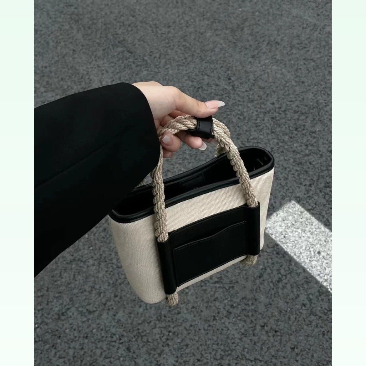 ในฤดูร้อนปี2022 Mini Tote กระเป๋าใหม่แบบพกพาตะกร้าขนาดเล็กเชือกป่าน ...