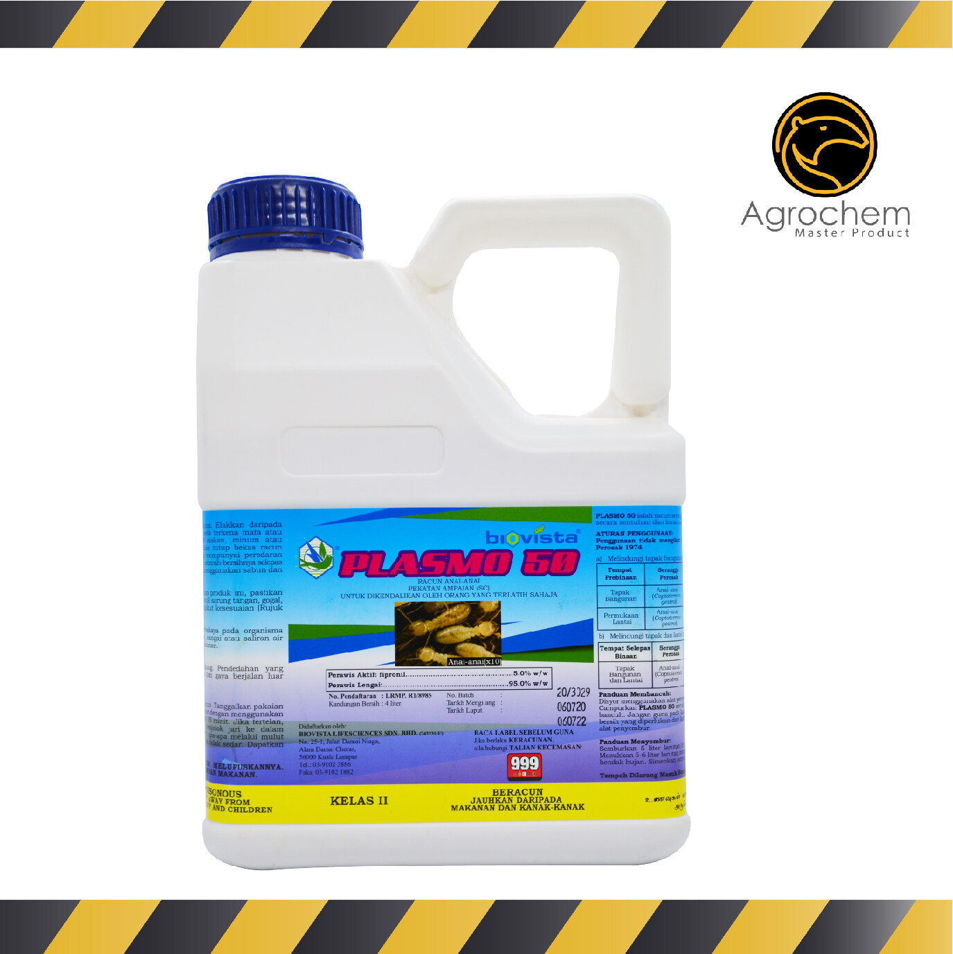 Biovista Plasmo 50 Insecticide (4 Liter) | Lazada