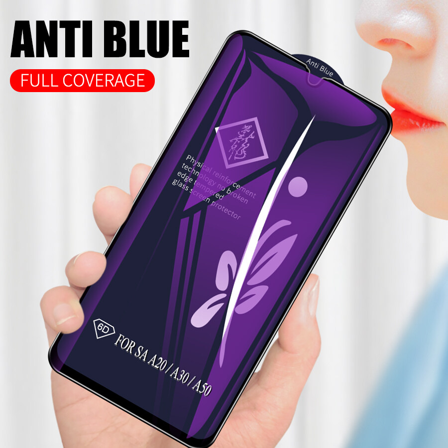 6D Best Full Coverage Anti UV Blue Light Tempered Glass For Samsung Galaxy Note 10 Lite A10s ...