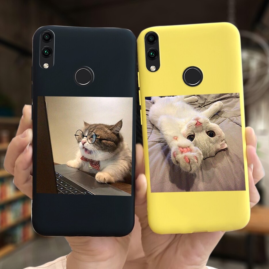 For Honor 8C Case Cute Candy Painted Cover For Huawei Honor 8C 8 C Soft ...