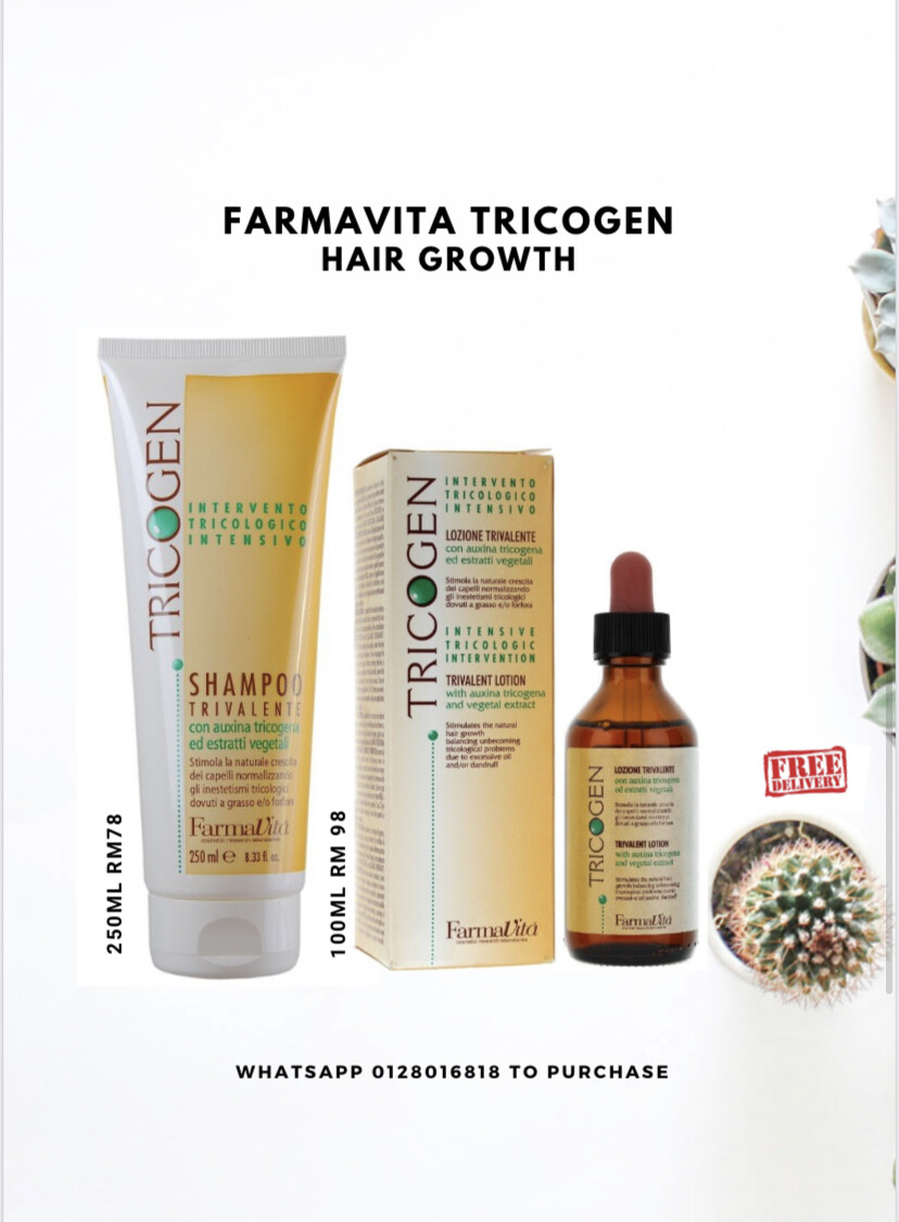 Farmavita Tricogen Anti Hair Loss and Anti Dandruff Set | Lazada