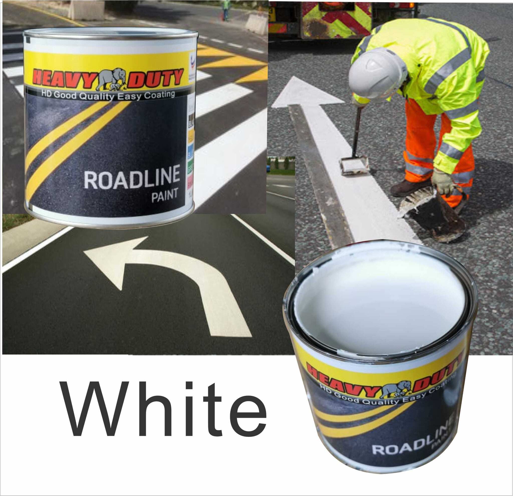 ( 5 LITER ) HEAVY DUTY Roadline Paint 5L for Road Marking (Cat Jalan ...