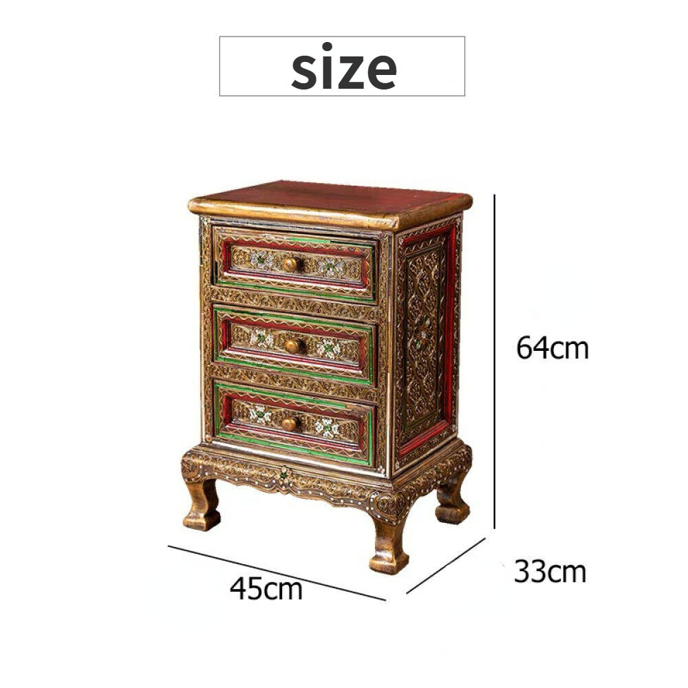 3 drawer dresser, bedside table, tall storage dresser Cabinet Organizer ...