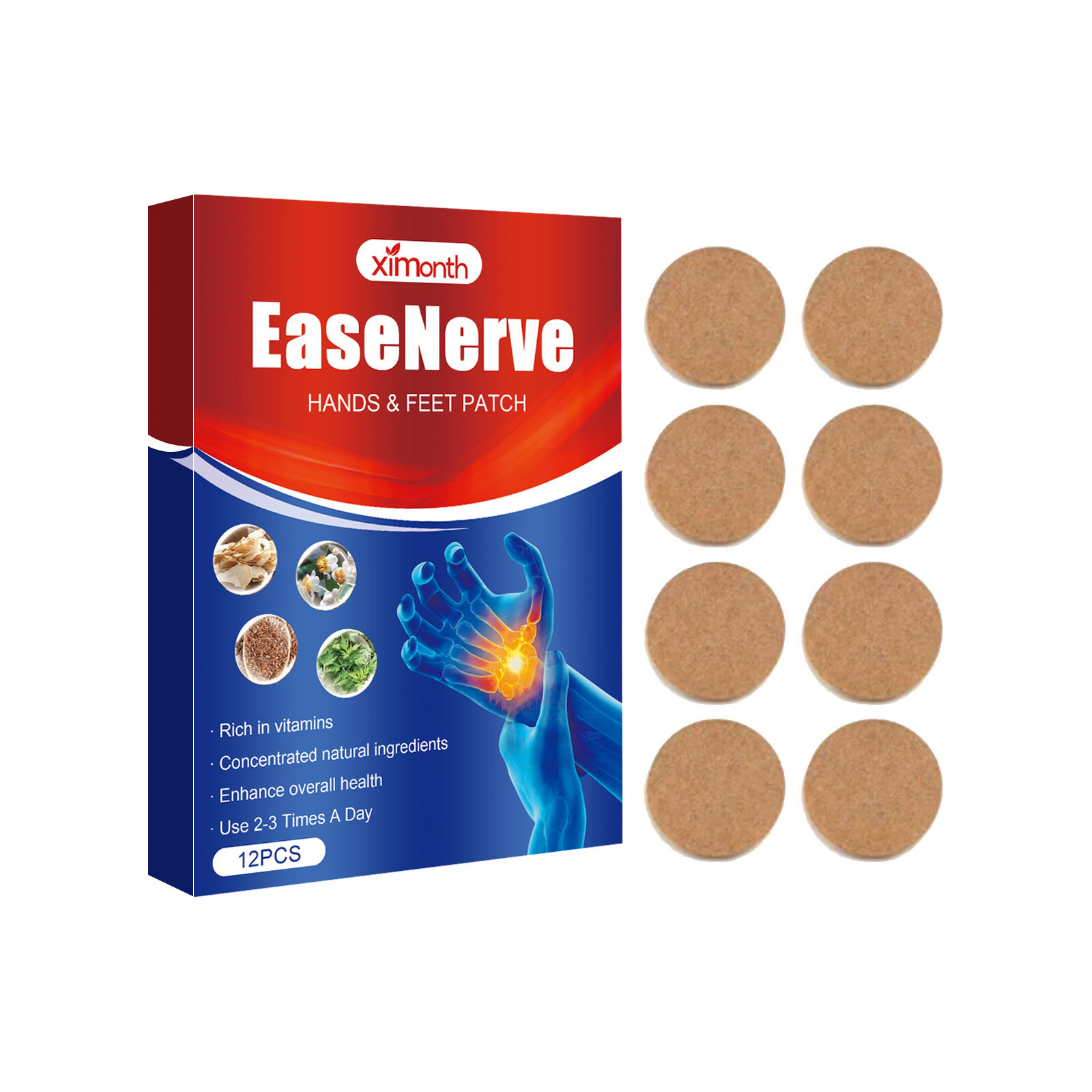 Ximonth Hand Foot And Joint Care Strips 12pcs Relieve Wrist Soreness ...