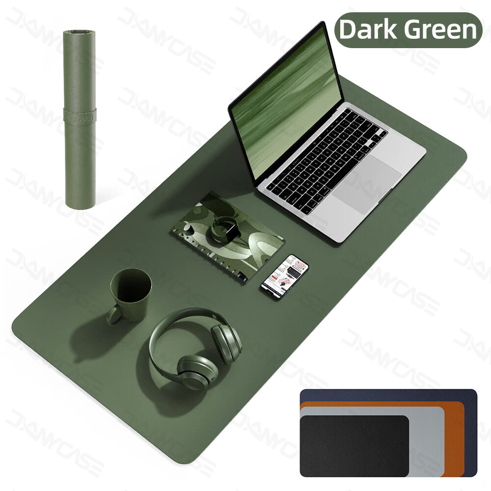 Large Size Office Desk Protector Mat PU Leather Waterproof Mouse Pad ...