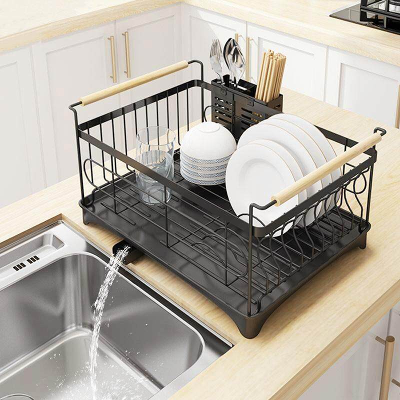 Stainless Steel Sink Rack 2-layer Kitchen Rack Supplies Storage Pool ...