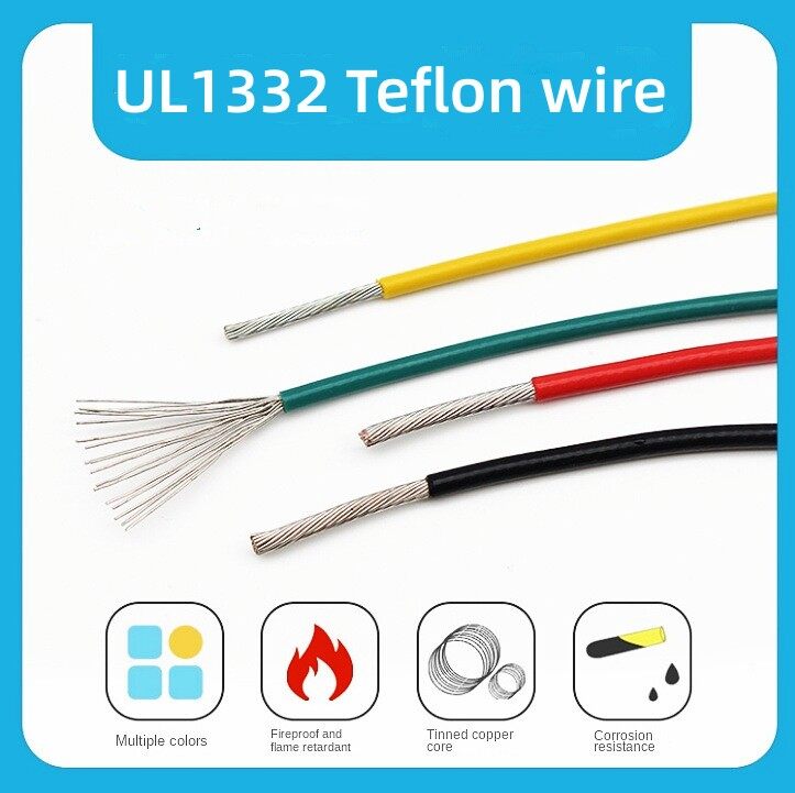 Ul1332 Teflon fep cách điện PTFE cáp nhựa nhiệt độ cao dây điện 18AWG 3Meter | Lazada.vn