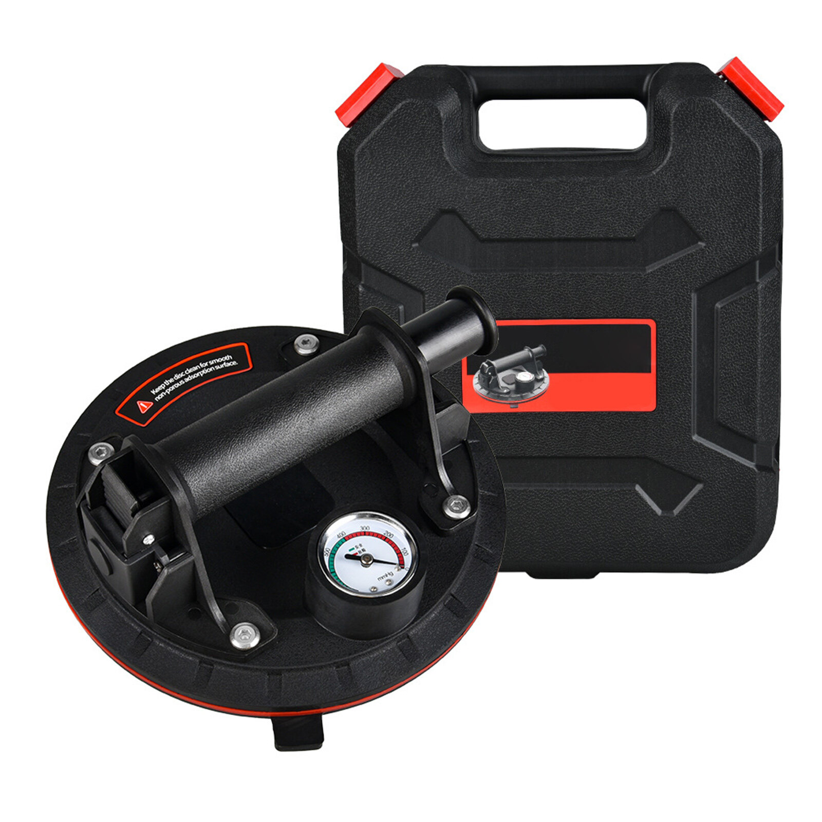 Fityle 8" Durable Vacuum Suction Cup Hand Pump Plastics Metal Slabs ...