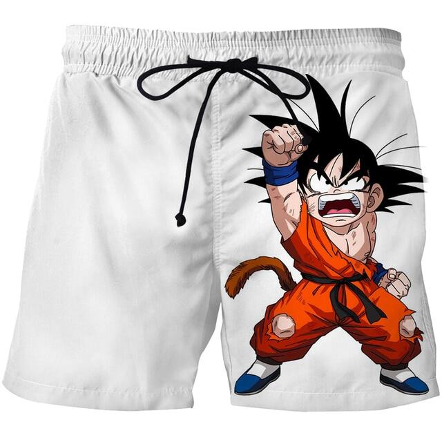 Japanese Anime 3D Men's Shorts Beach Shorts Island Vacation Summer Goku ...