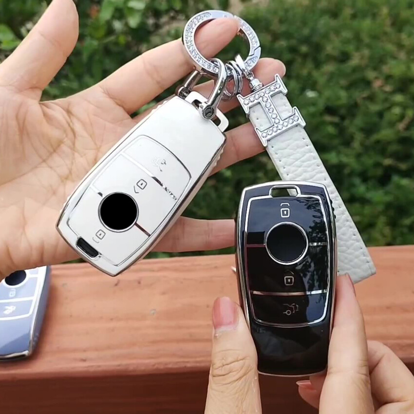 Soft TPU รถ Remote Key กรณีเชลล์สำหรับ Mercedes Benz A C E S G Class ...