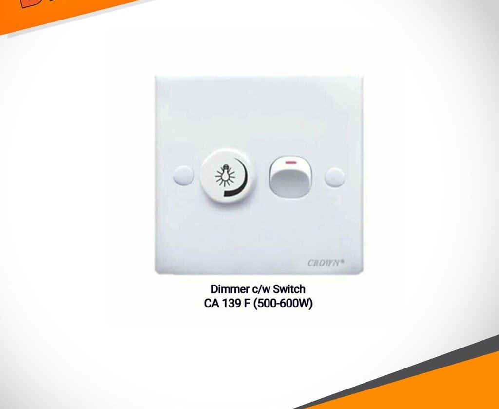 CROWN CA-139F Sirim Switch Light Dimmer Incandescent, Dimmable LED ...