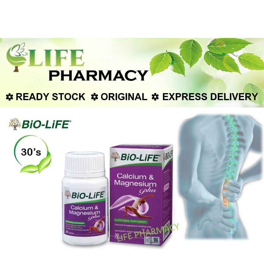 Bio Life Calcium & Magnesium 30's {Expiry: 2024} biolife | Lazada