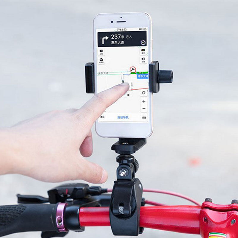 Bike Bicycle Handlebar Handle Clamp Bar Camera1/4" Mount Tripod Adapter ...