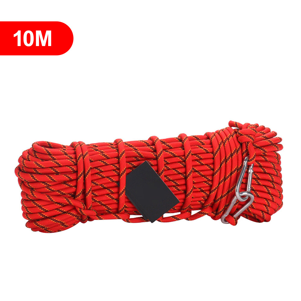 VIRWIR 10M/15M/20M/30M Climbing Rope 10mm / 2 Hooks 3KN Tensile Force Tali Panjat Pokok Outdoor ...