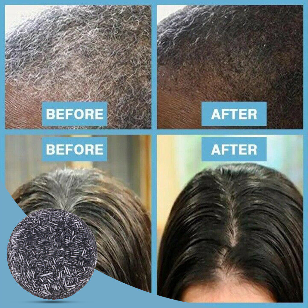 อุปกรณ์ทำมือ ^ ยาสระผมย้อมดำบาร์ใหม่ Polygonum Essence Hair Darkening ...