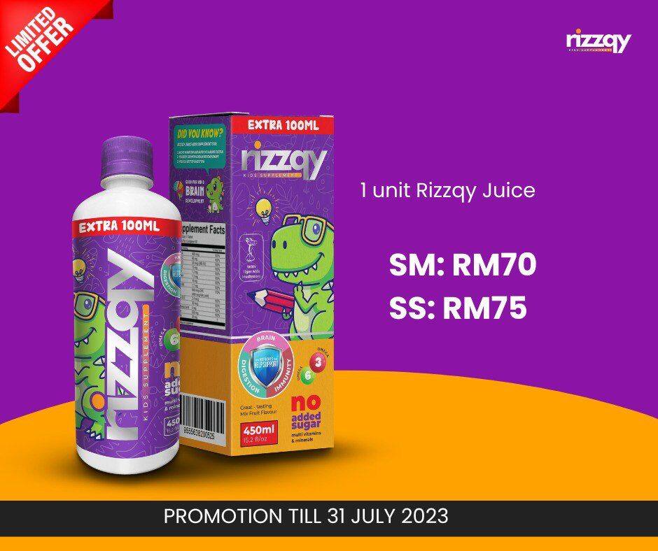 Jus Rizzqy Kids Supplement Jus Buah-Buahan Sunnah TANPA GULA Yang ...