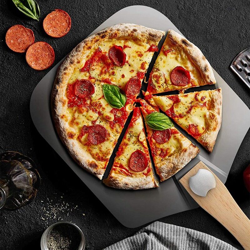 Pizza Peel Aluminium Metal Pizza Paddle Pizza Shovel with Foldable ...