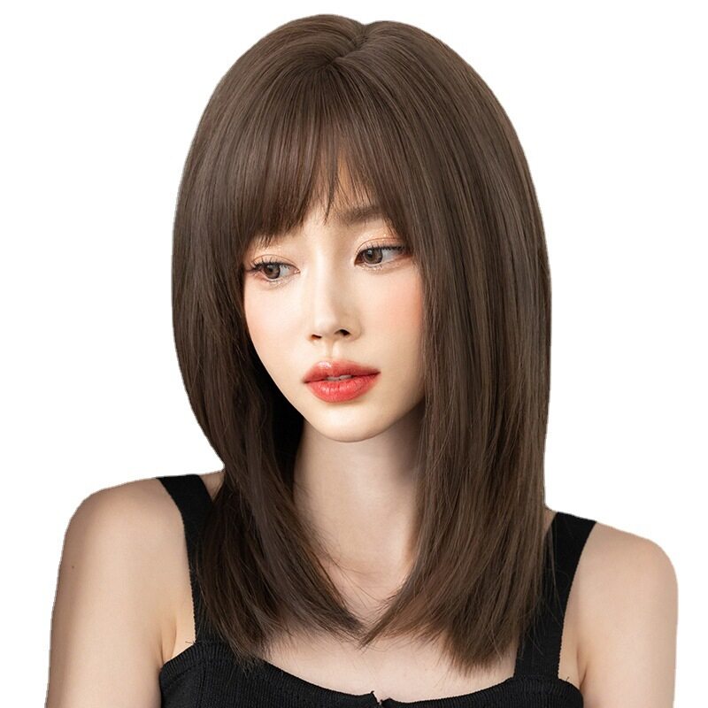TSE Wig shoulder length collarbone hair wigs age reduction natural full ...
