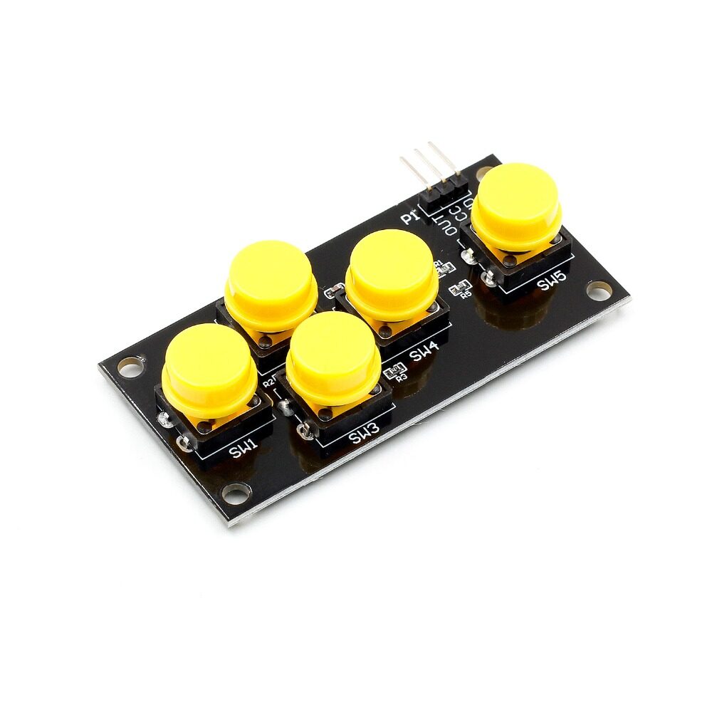 AD Keyboard Simulate Five Key Module Analog Button for Arduino Sensor Expansion Board electronic ...