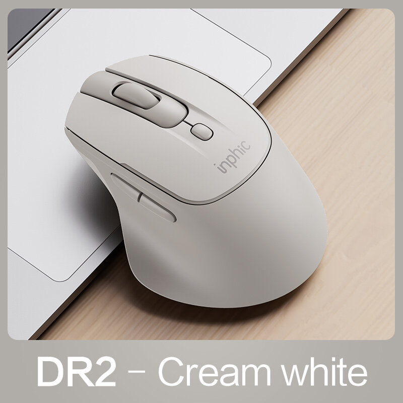 inphic DR2 Bluetooth Mouse Rechargeable 2.4G+Bluetooth 5.0/4.0 Tri ...
