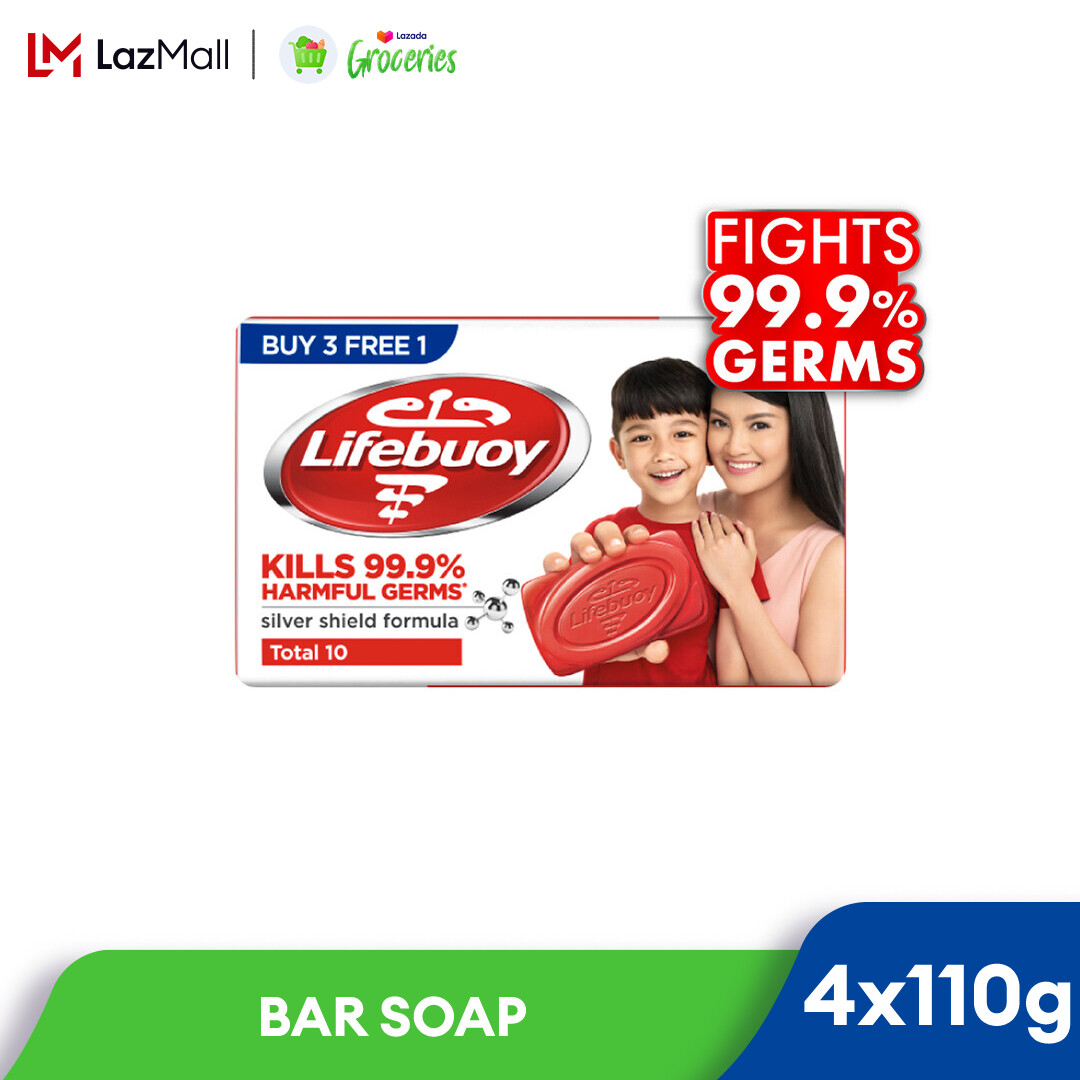 LIFEBUOY BAR SOAP TOTAL 10 3+1 (4X110G) | Lazada