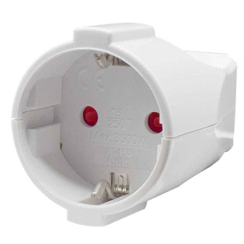 White 250v 16a french Russia Korea German EU Schuko Plug power cord ...
