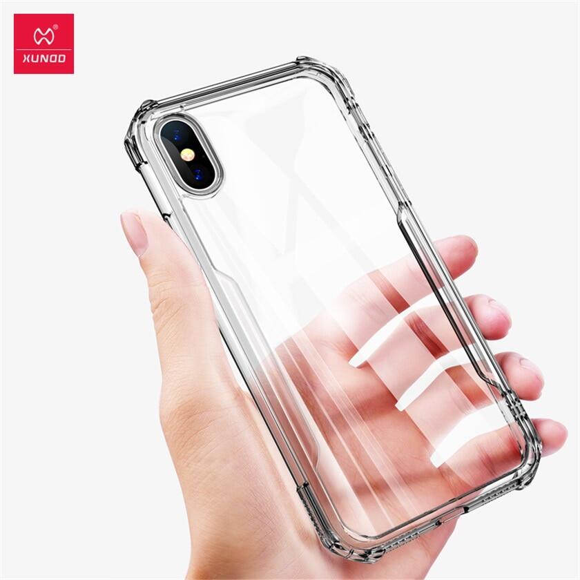 XUNDD Premium Transparent Clear Phone Case For iPhone X Cover Silicon ...