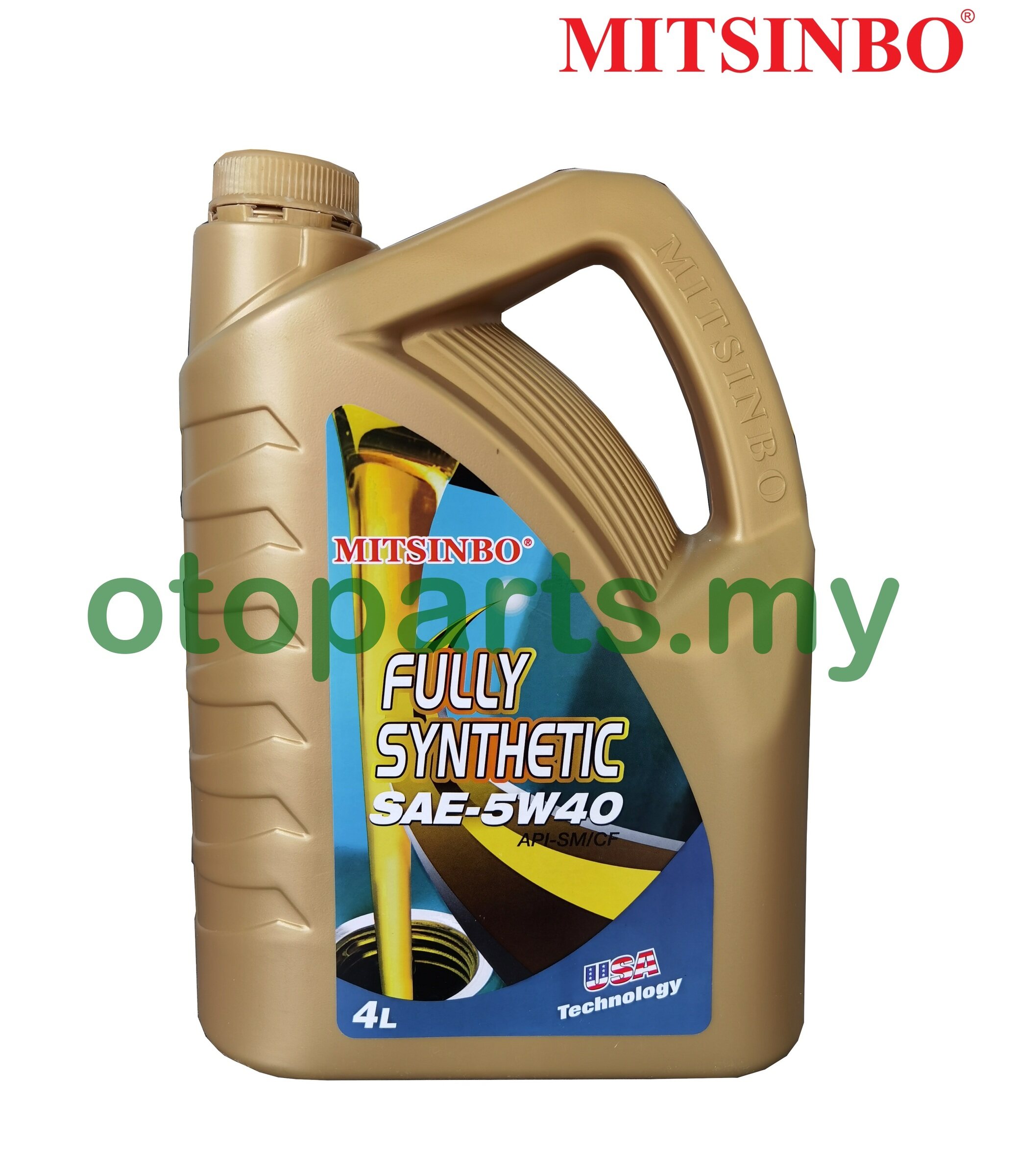 MITSINBO Fully Synthetic SAE-5W40 API Engine Oil 4L | Lazada