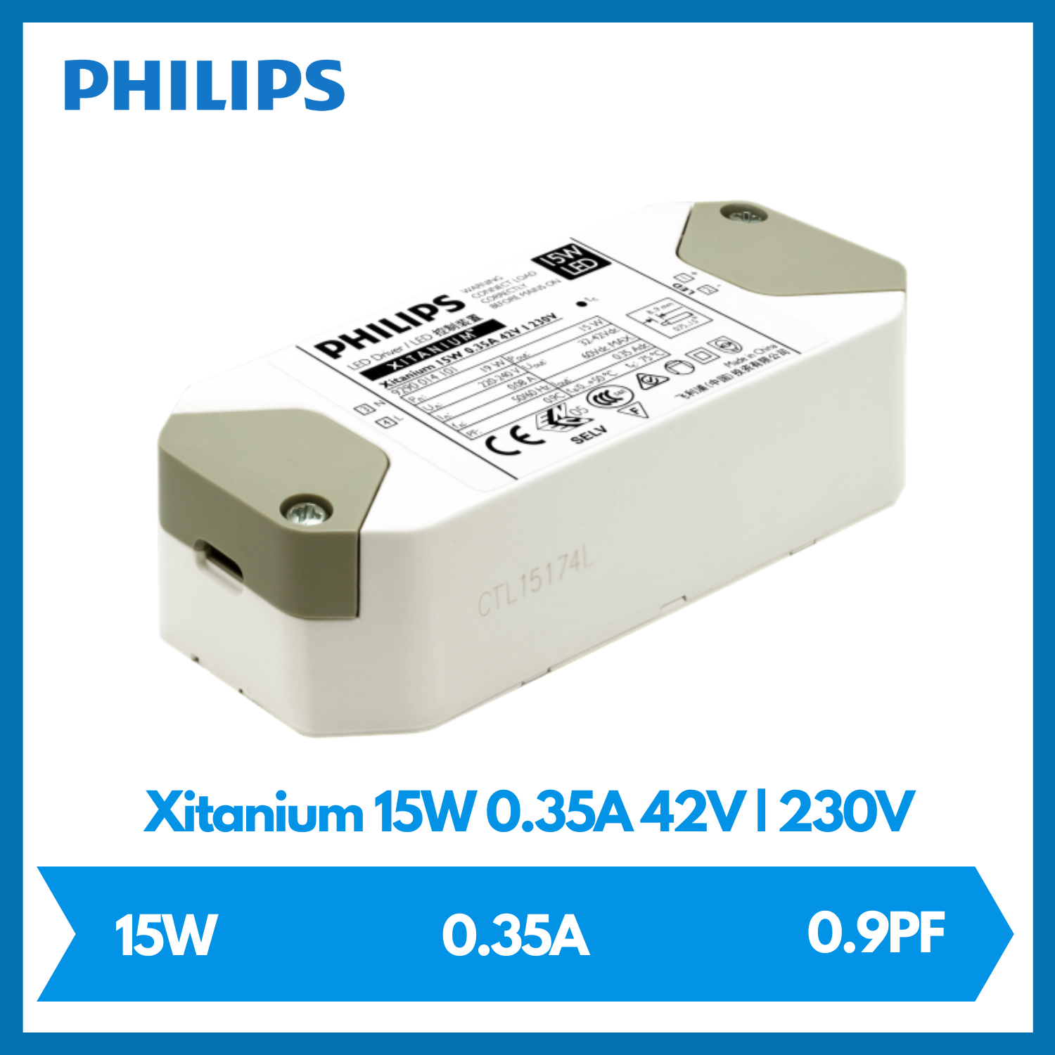 PHILIPS Xitanium 15W 0.35A 42V I230V | Lazada
