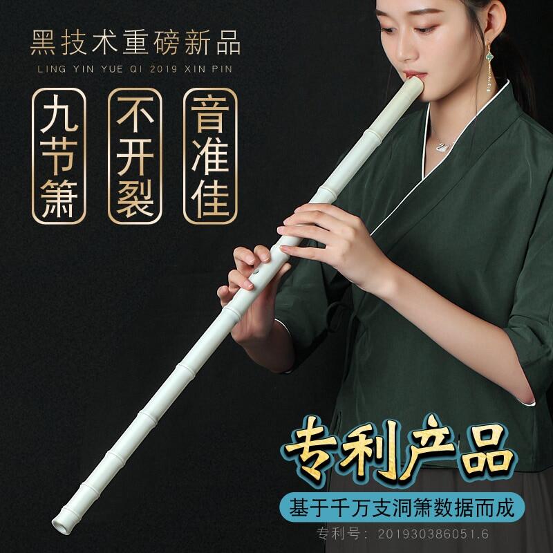 G Key Vertical Chinese Flute ABS Plastic 9 knotted Xiao no Crack ...