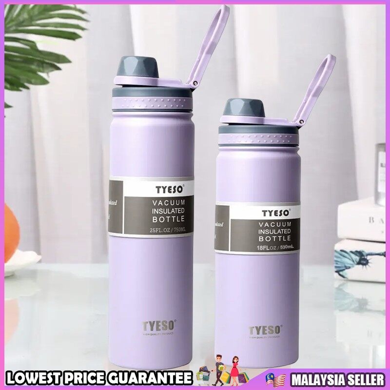 Free Pouch Bag Tyeso Tumbler With Handle 530ml/750ml Keep Hot And Cold 304 Stainless Steel ...