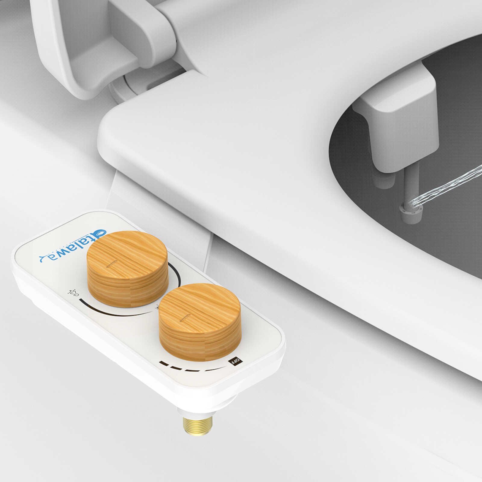 Atalawa Aw015d Non Electric Thin Bidet Toilet Seat Attachment Dual