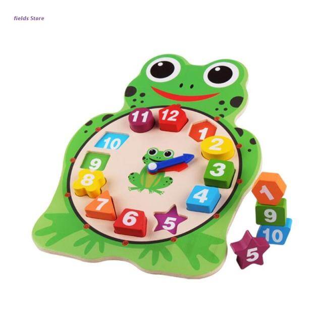 Student Learning Clock For Kids Telling Time Teaching Clock Wooden ...