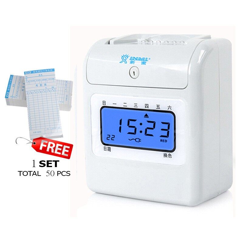 Employee Punch Card Machine Attendance Machine Time Recorder Machine Punch In Clock Out Machine
