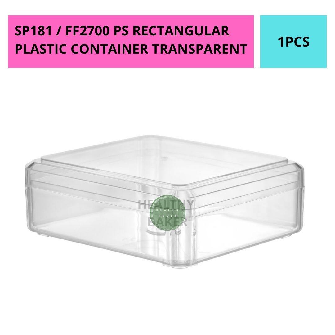 READY STOCK SP181 / FF2700 RECTANGULAR PLASTIC CONTAINER / TRANSPARENT ...