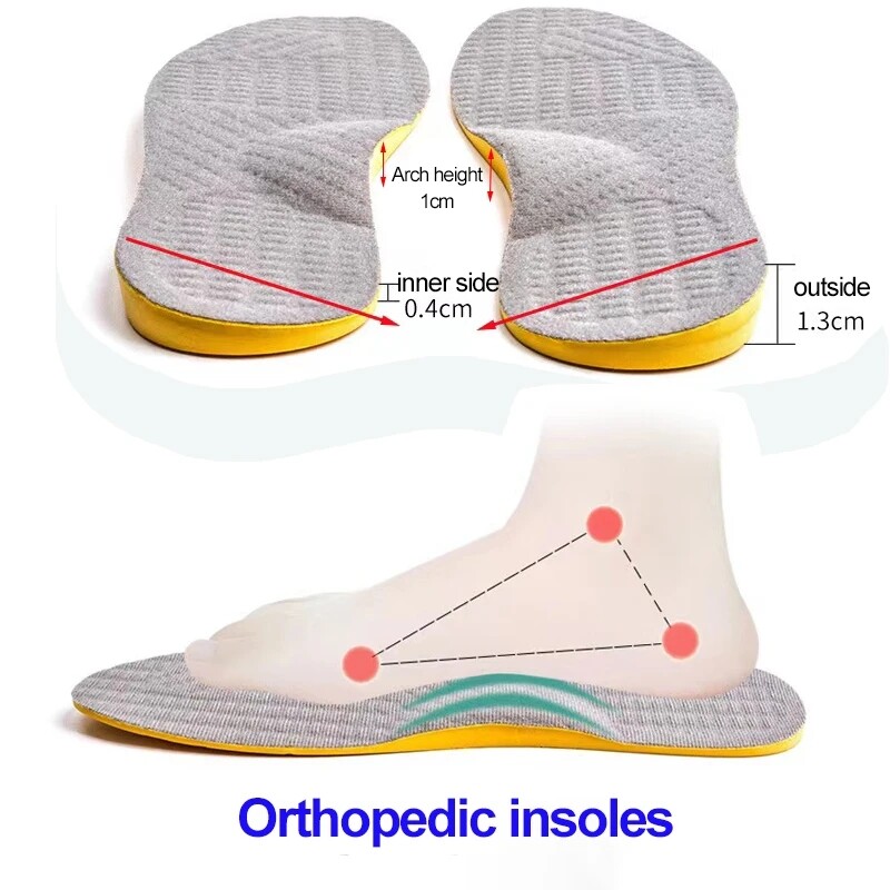 VTTO O/X-leg flat foot Orthopedic insoles unisex inside outside the ...