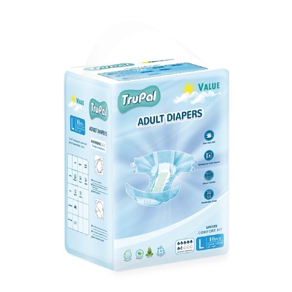 Trupal Adult Diapers Value L 10s | Lazada