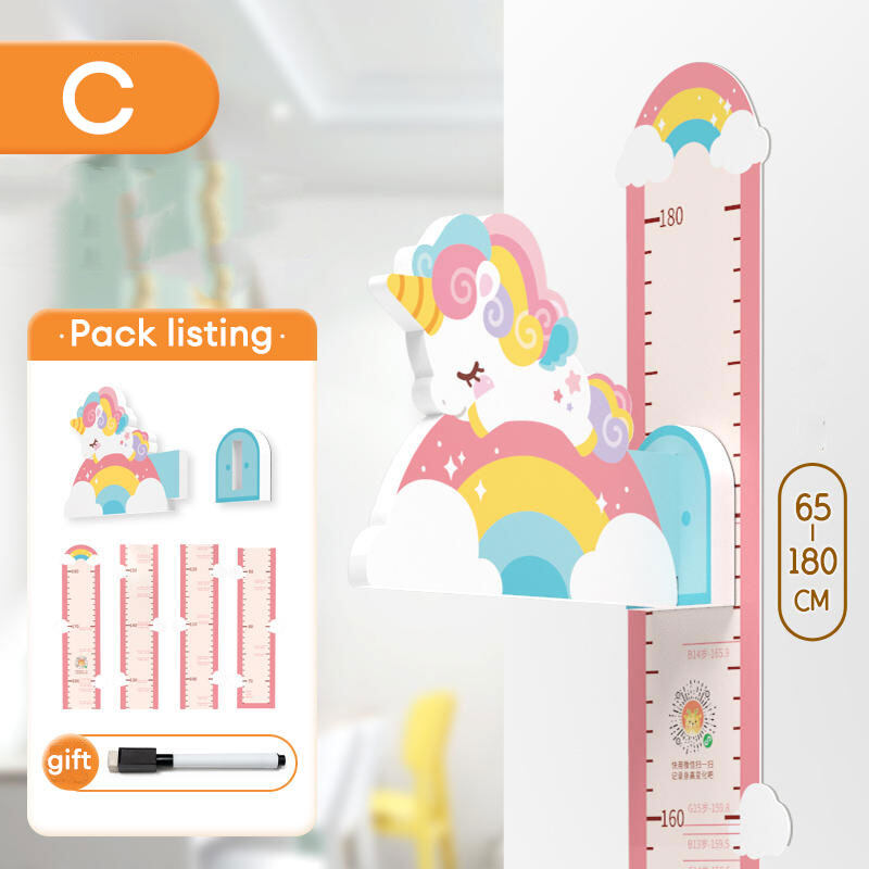 3D Kids Measuring Chart for Wall Removable Adjustable Child's Measuring ...